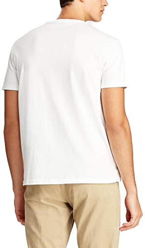 Polo Ralph Lauren Mens Crew Neck Big Pony T-Shirt (M, White)