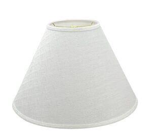 aspen creative 32773 transitional hardback empire shaped construction off white, 18" wide (7" x 18" x 12 1/2") spider lamp shade