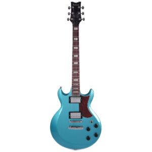 Ibanez AX 6 String Solid-Body Electric Guitar, Right, Metallic Light Blue, Full (AX120MLB)