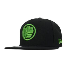 new era hulk fist symbol 9fifty adjustable hat black