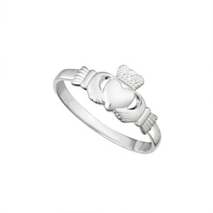 Biddy Murphy, Women's Irish Claddagh Ring, Real 925 Sterling Silver Band, Made in Ireland, Size 9