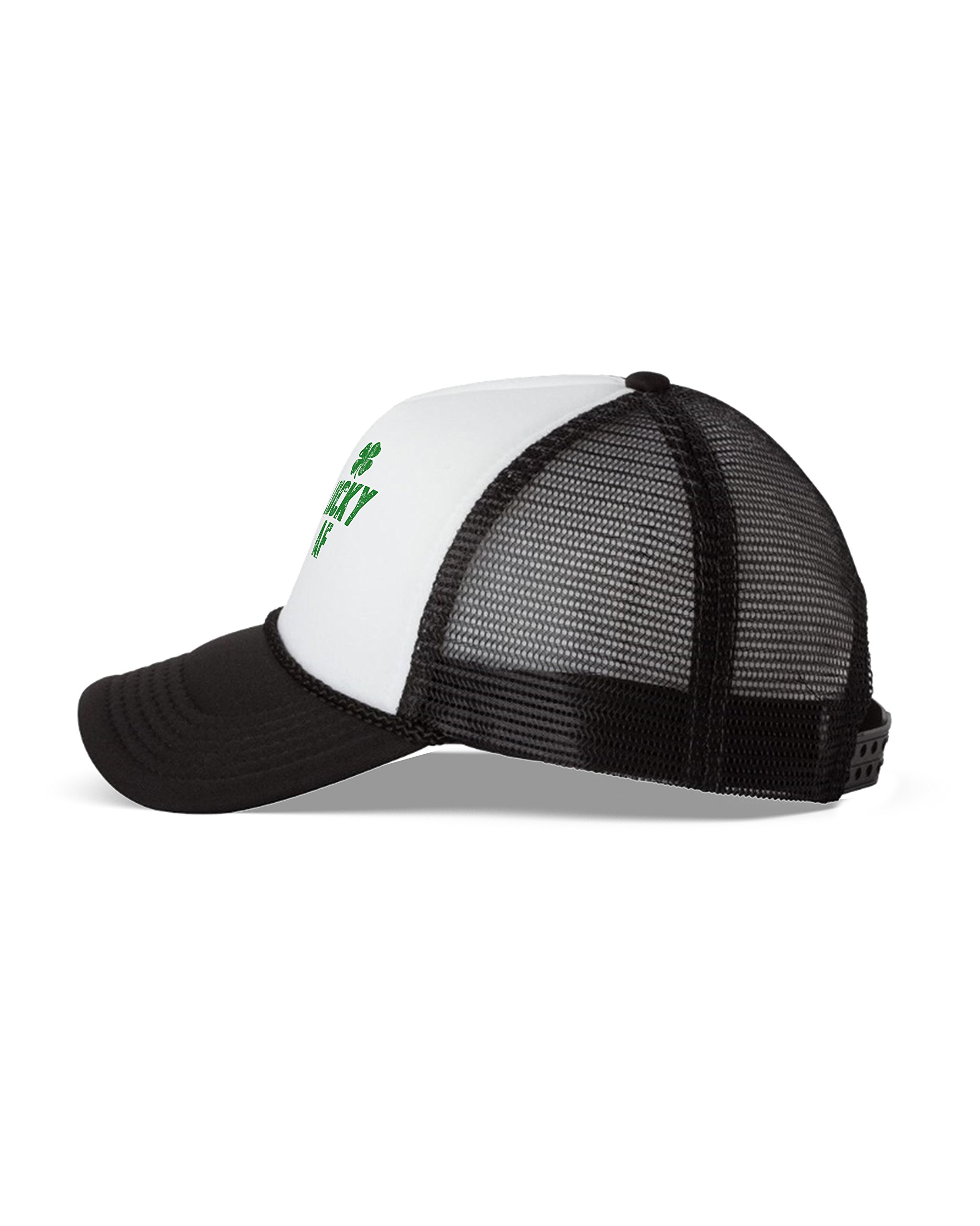 Awkward Styles Lucky AF Mesh Cap St. Patrick's Day Trucker Hats Shamrock Black One Size