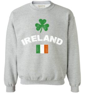 awkward styles ireland sweatshirt irish pride gifts lucky st. patrick's day 2018 grey xl