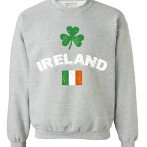 Awkward Styles Ireland Sweatshirt Irish Pride Gifts Lucky St. Patrick's Day 2018 Grey XL