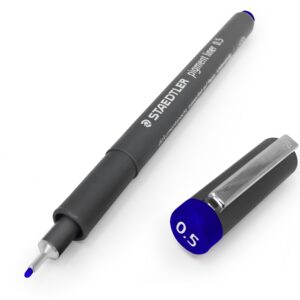 Staedtler 308 Pigment Liner Fineliner – 0.5mm – Pack of 3 – Blue