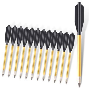 armory replicas™ - armory replicas - replacement archery arrows for crossbow - 6.25 inch metal arrows 12 pack - assorted pack of dart arrows sports and outdoor