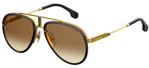 carrera glory/s pilot sunglasses, blk gold, 58 mm