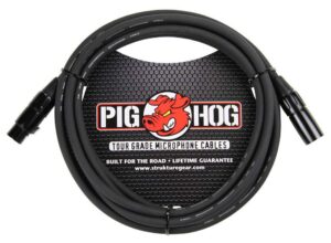 pig hog phm10 8mm tour grade mic cable, xlr 10ft - 2-pack, speaker