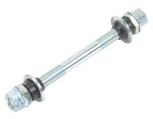 alta bike front hub axle 3/8" x 140mm long, multiple colors (chrome)