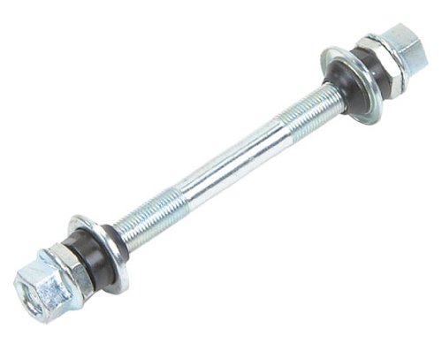 Alta Bike Front Hub Axle 3/8" x 140mm Long, Multiple Colors (Chrome)