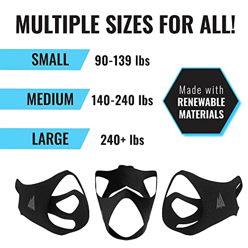 TRAININGMASK 3.0 - Elevation Training Mask 3.0 - Stamina, Performance, Altitude Running Mask, Clinically Proven & Patented (Medium)