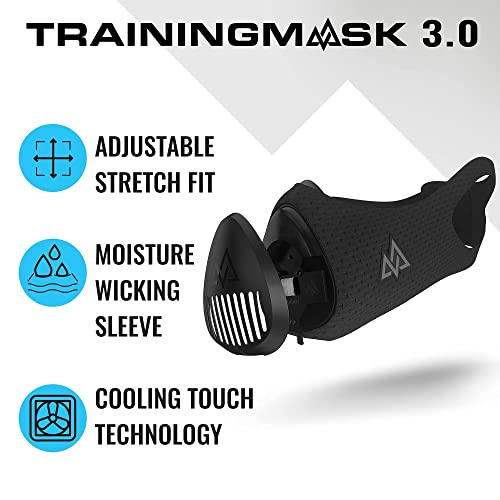 TRAININGMASK 3.0 - Elevation Training Mask 3.0 - Stamina, Performance, Altitude Running Mask, Clinically Proven & Patented (Medium)