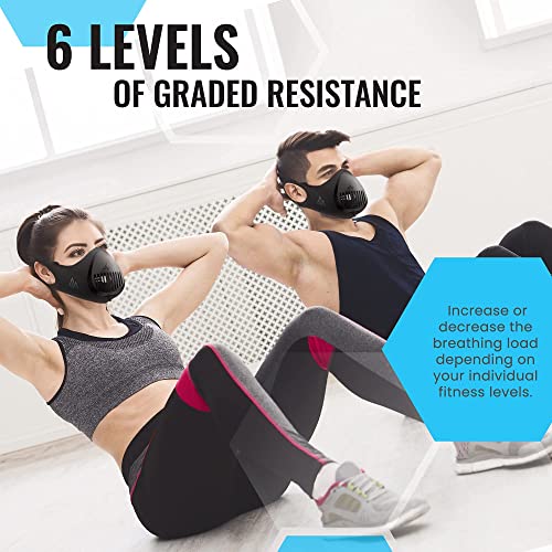 TRAININGMASK 3.0 - Elevation Training Mask 3.0 - Stamina, Performance, Altitude Running Mask, Clinically Proven & Patented (Medium)