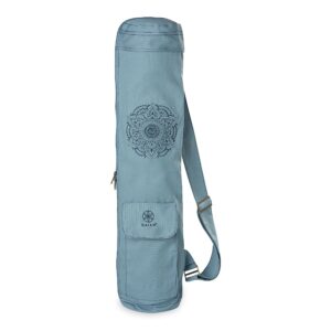 gaiam embroidered cargo yoga mat bag, niagara, 30" l x 6" diameter