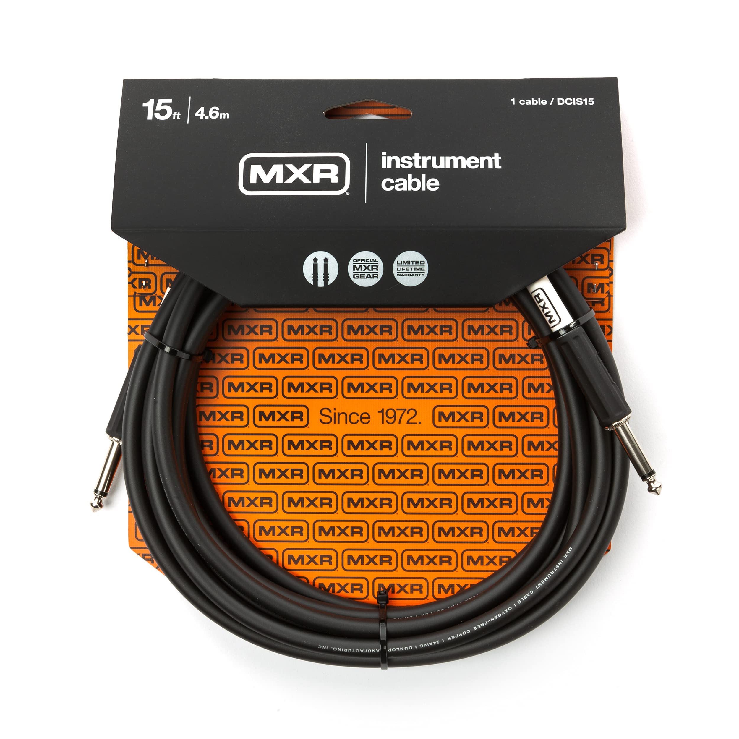 MXR Standard Instrument Cable 15 ft|4.6 m (DCIS15)