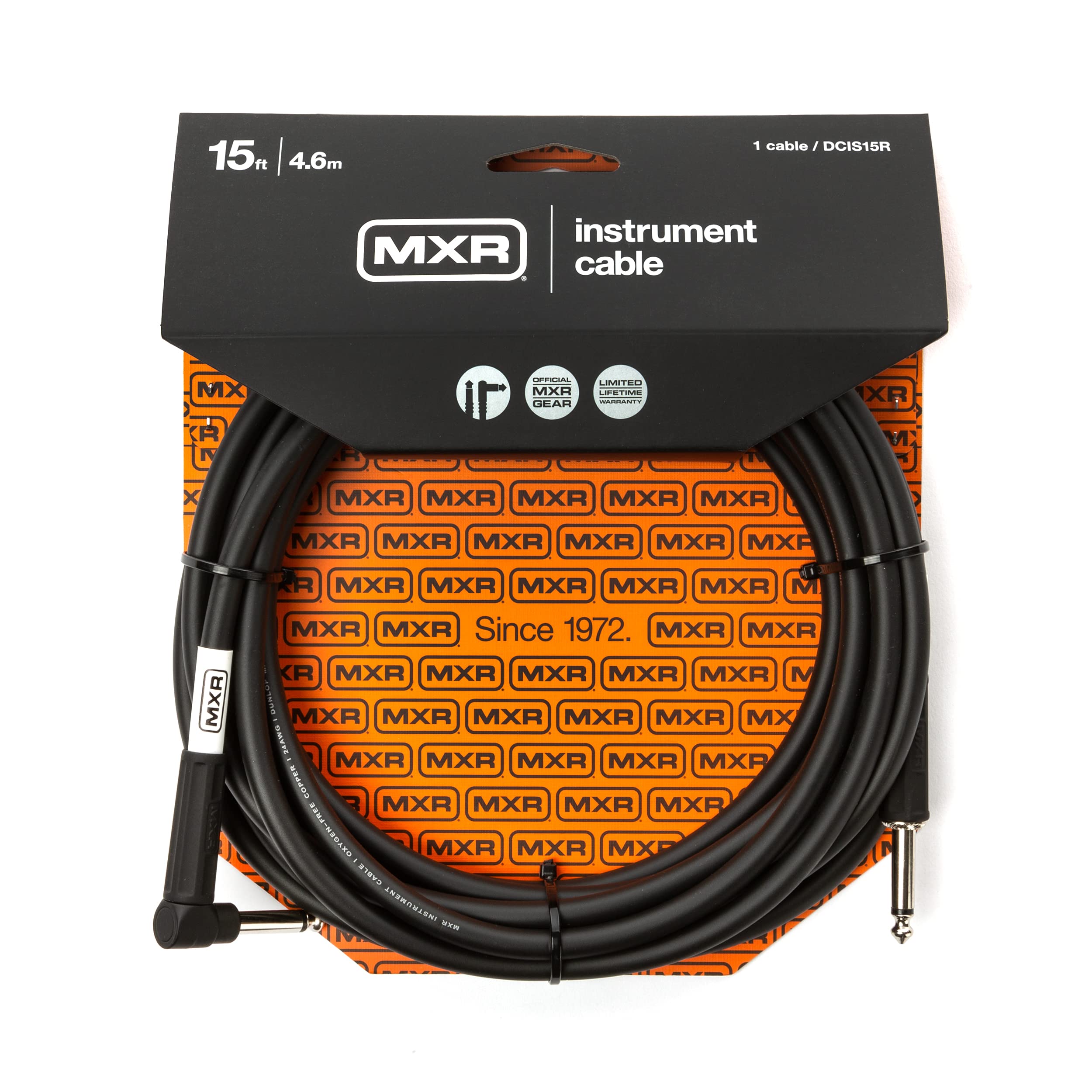 MXR Standard Instrument Cable 15 ft|4.6 m (DCIS15R)