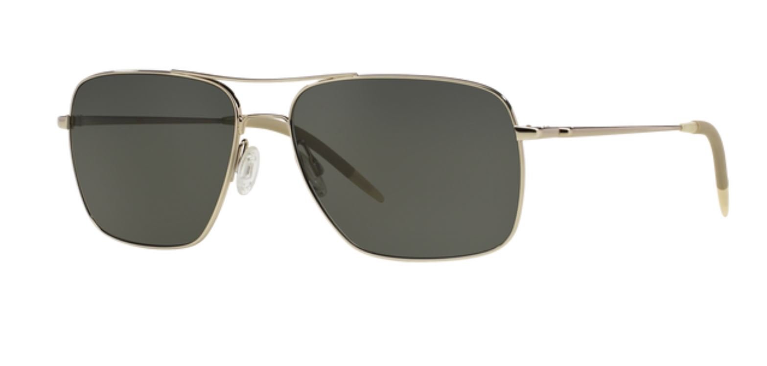 Oliver Peoples New 0OV 1150 S CLIFTON 5036P2 SILVER Polarized Sunglasses