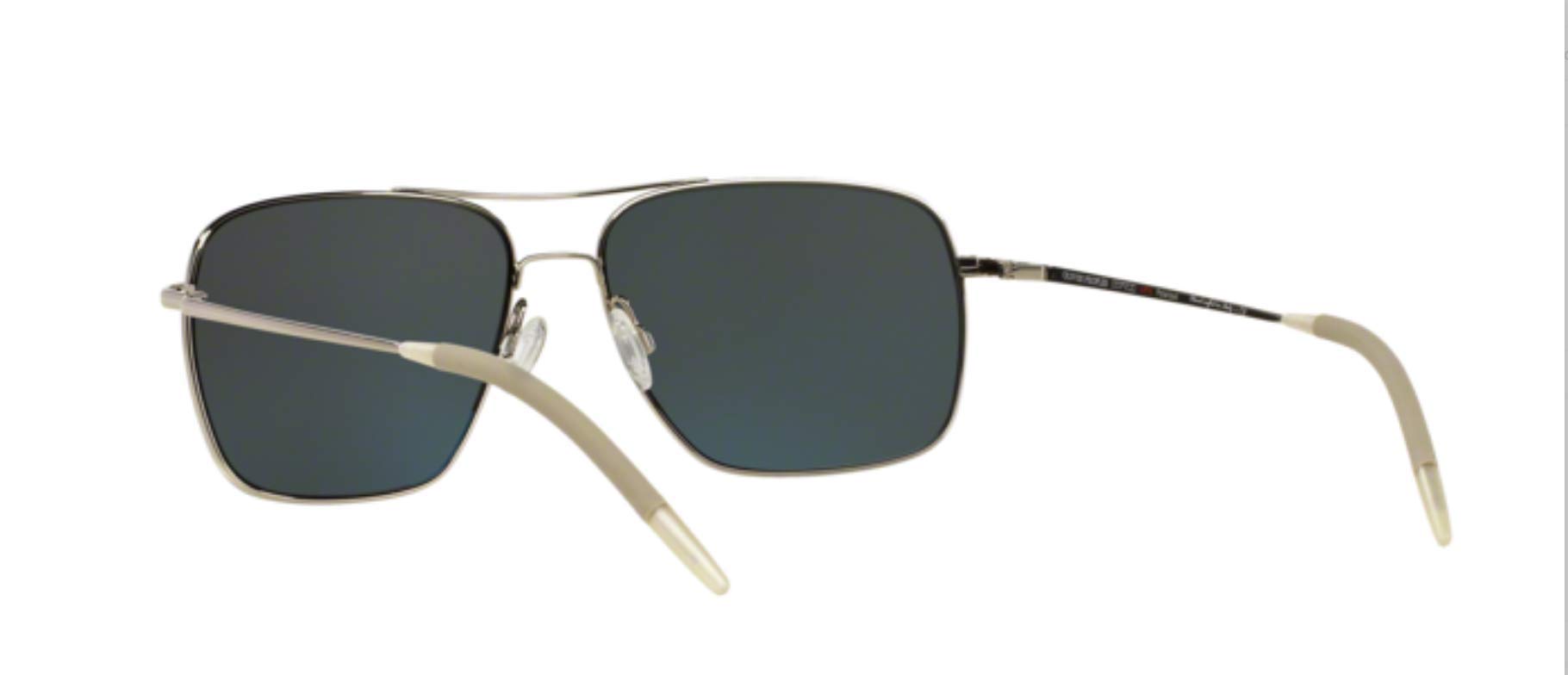 Oliver Peoples New 0OV 1150 S CLIFTON 5036P2 SILVER Polarized Sunglasses