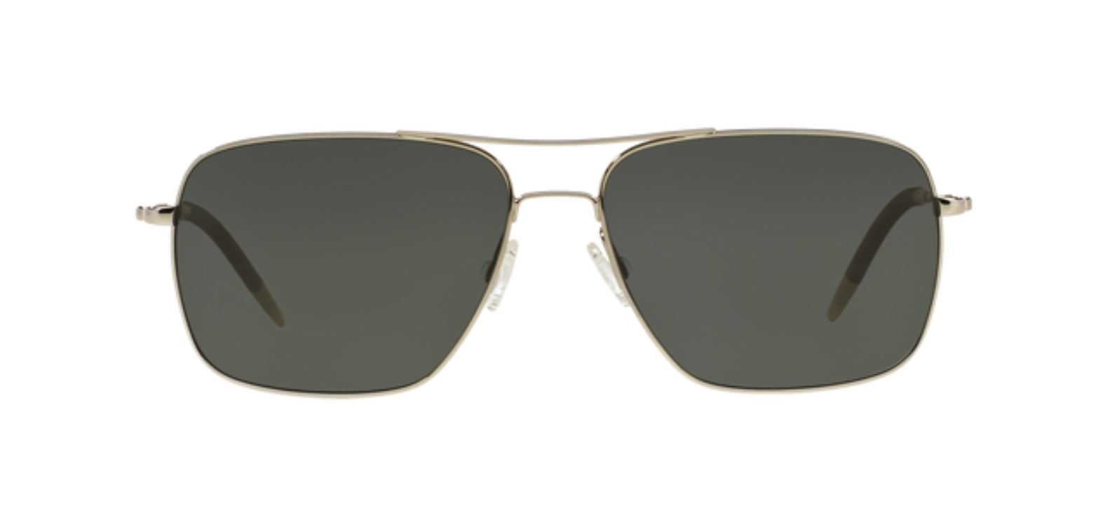 Oliver Peoples New 0OV 1150 S CLIFTON 5036P2 SILVER Polarized Sunglasses