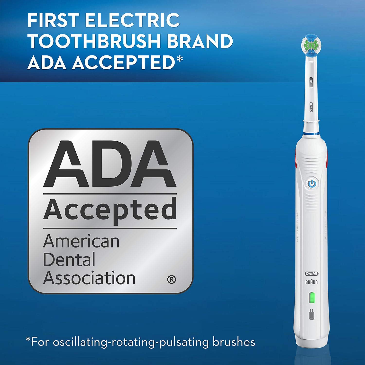 Oral-B ProAdvantage 1500 Electric Rechargeable Toothbrush, Powered by Braun (2 pk.)