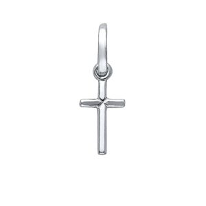 14k white gold cross religious pendant height 13 mm width 8 mm avg. weight 0.5 grams