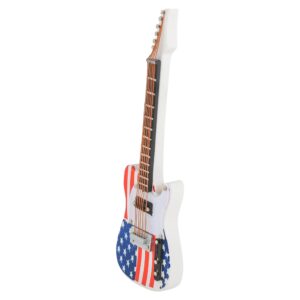 Broadway Gifts Co Miniature US Flag Electric Guitar 4 inch Wood Refrigerator Magnet