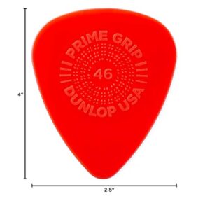 Jim Dunlop Delrin 500 Prime Grip .46mm Guitar Picks (450P.46)