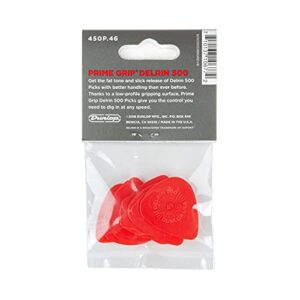 Jim Dunlop Delrin 500 Prime Grip .46mm Guitar Picks (450P.46)