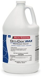 micro-scientific m60035 opti-cide max disinfectant cleaner and sanitizer, 1 gallon