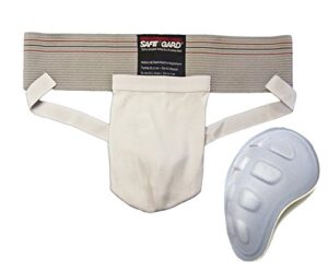 safetgard adult athletic supporter with contoured soft cup (small)