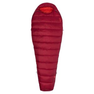 marmot micron 40 sleeping bag | water-resistent, packable, breathable, sienna red/tomato, regular