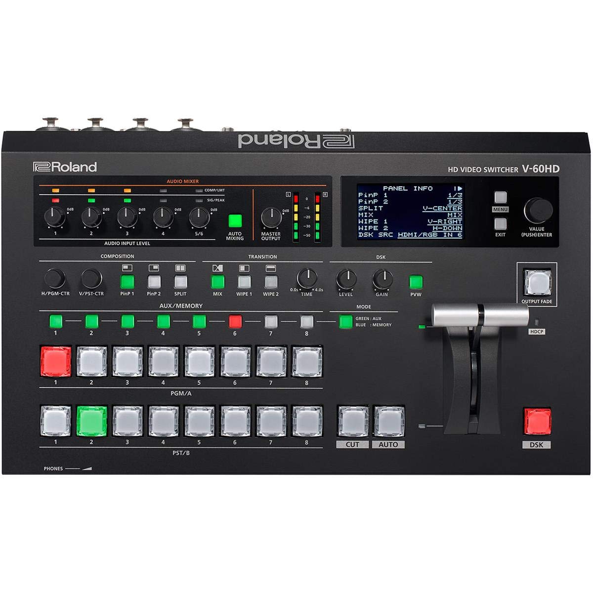 Roland V-60HD HD Plug-n-Play Video Switcher with Audio for Live Event and Streaming