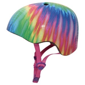 Krash Girls Bike Helmet, Free Spirit Tye Dye