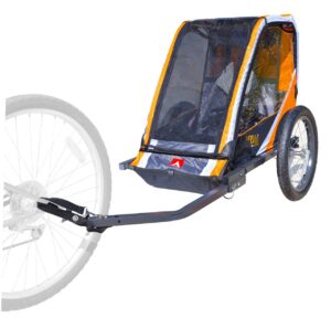 allen sports 1-child steel bicycle trailer- orange, model t1-o