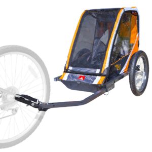 Allen Sports 1-Child Steel Bicycle Trailer- Orange, Model T1-O