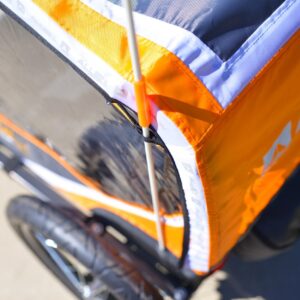 Allen Sports 1-Child Steel Bicycle Trailer- Orange, Model T1-O