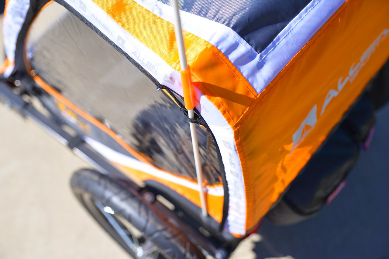 Allen Sports 1-Child Steel Bicycle Trailer- Orange, Model T1-O