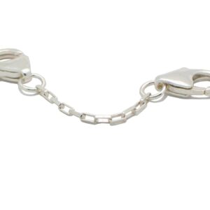 Made in Italy Ultra Durable | 925 Sterling Silver Extender Chain for Bracelets, Necklaces, Anklets, Key Chains | 2 Inches