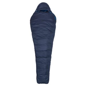 marmot ultra elite 20 sleeping bag| insulated, warm, water-resistant, dark steel/lakeside, regular