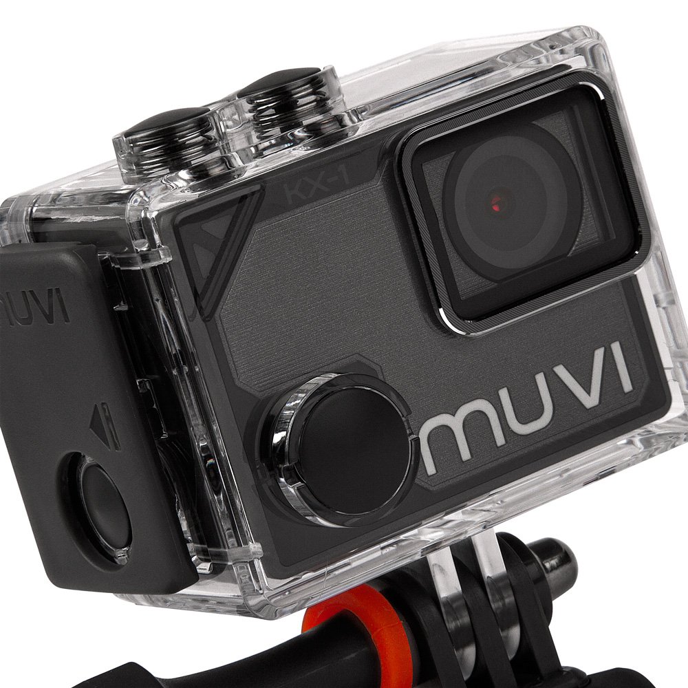 Veho Muvi KX-1 Action Camera | KX-Series | Handsfree Camcorder | WiFi | 4k Action Cam | 12MP Photo | Waterproof Housing (VCC-008-KX1)