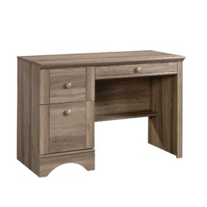 sauder harbor view computer desk, salt oak finish