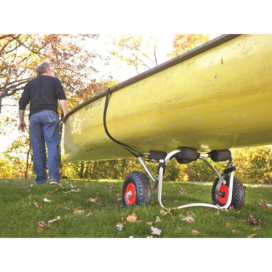 Guide Gear Kayak Canoe Carrier Trolley Cart Dolly Foldable for Carrying Kayaks, Canoes, Boats, Paddleboards, Float Mats