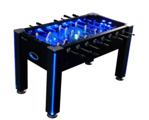 atomic azure led light up foosball table, 55"