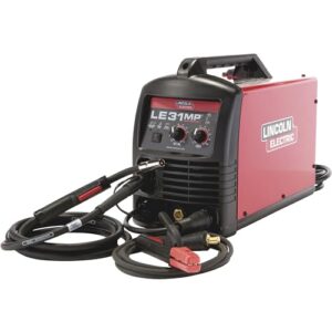 lincoln electric le31mp mig welder with multi processes - transformer, mig, flux-cored, arc and tig, 120v, 80-140 amp output, model number k3461-1