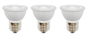 3-led 5w light bulbs hr16 120v e27 mr-16 jdr c hood lamp short neck e26 2700k (warm white)