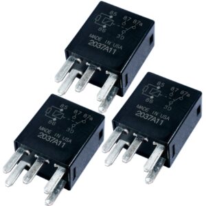 Omron GM 5 pin Black 12077866 Replacement for Relay 5810-0202, 7866 (Pack of 3)