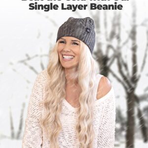 Revony Cable Knit Beanie for Women & Men - Warm, Soft, with a Delicious Cashmere Feel Ivory