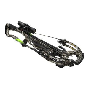 barnett whitetail pro str crossbow, with 4x32mm illuminated scope, 2 arrows, lightweight quiver, without crank device