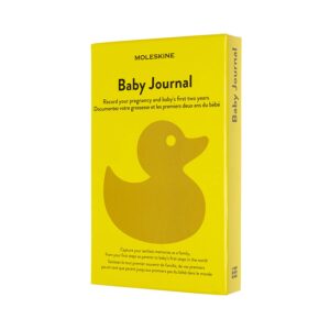 moleskine passion journal, baby, hard cover, large (5" x 8.25") yellow, 400 pages