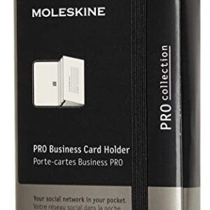 Moleskine Professional Business Card Holder, XS, Black (2.5 x 4.25)